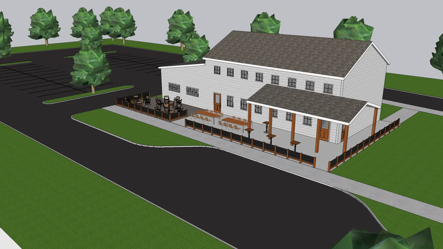 Restaurant with Outdoor Seating | 3D Warehouse