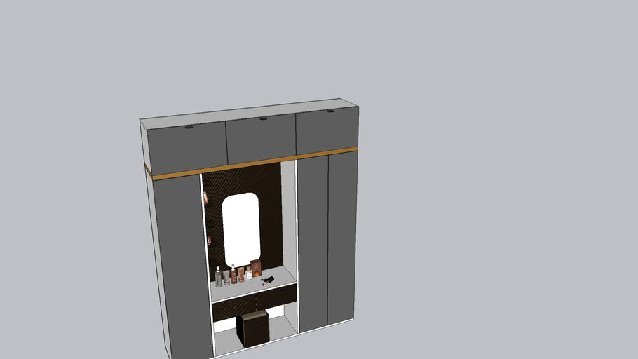 Cabinet with Dressing Unit | 3D Warehouse