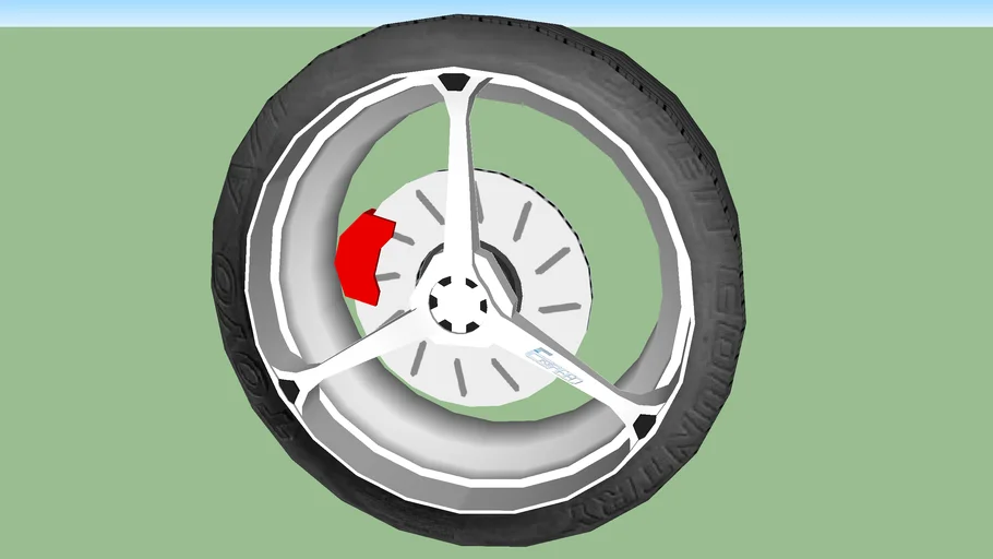 emag designs 'triad 1' 18' wheel and tire | 3D Warehouse
