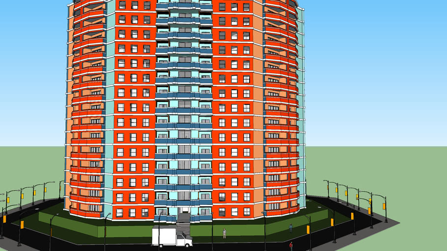 quadro Residential Building | 3D Warehouse