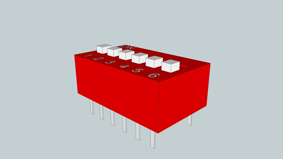 Dip Switch 6 Way | 3D Warehouse