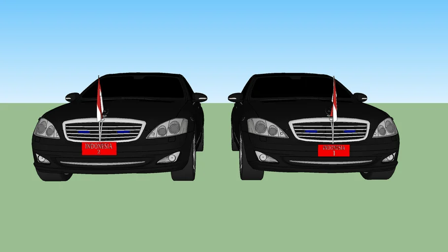 Mobil Kepresidenan dan Wakil Presiden era Jokowi dan JK | 3D Warehouse