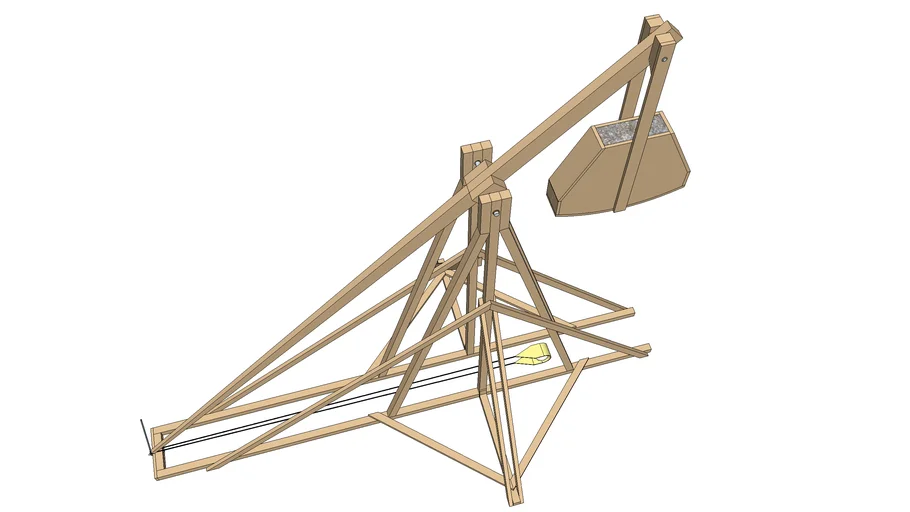 DIY #11 - Trebuchet Model (v1.1) | 3D Warehouse
