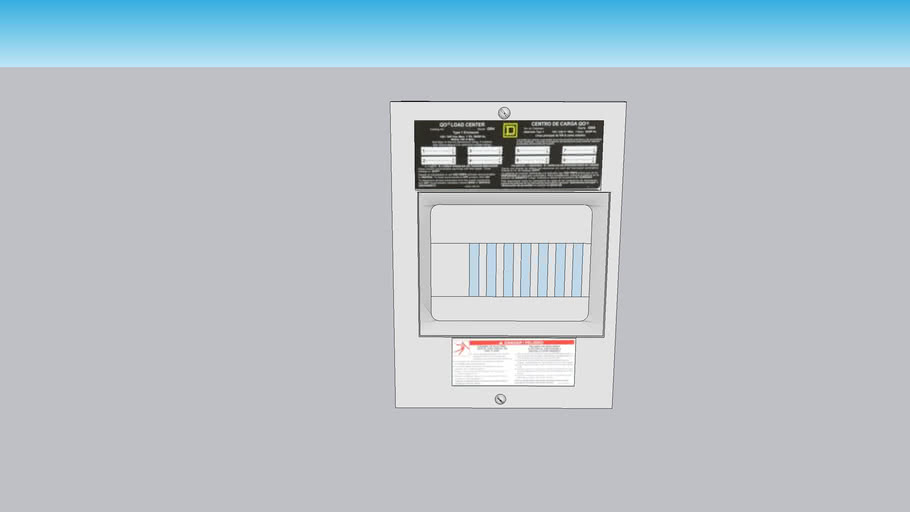 Square D Electrical Panel | 3D Warehouse