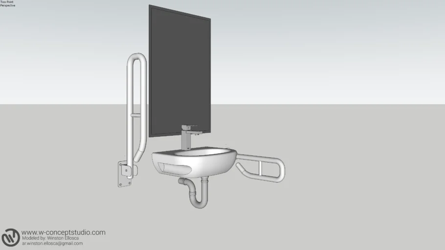 WSE-PWD Basin Lavatory Set | 3D Warehouse