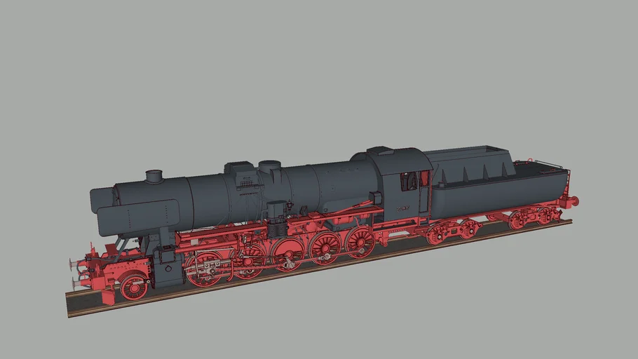 BR52 Kriegslocomotive Armored Steam Locomotive | 3D Warehouse