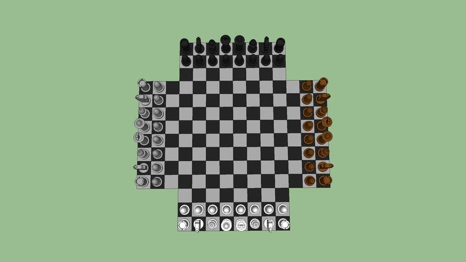 Four-handed chess | 3D Warehouse