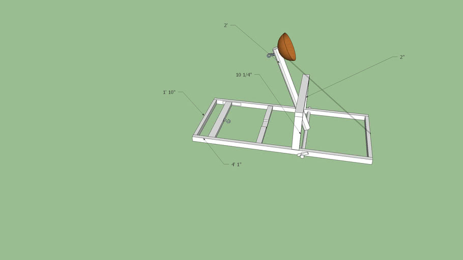 Labeled Model Catapult | 3D Warehouse