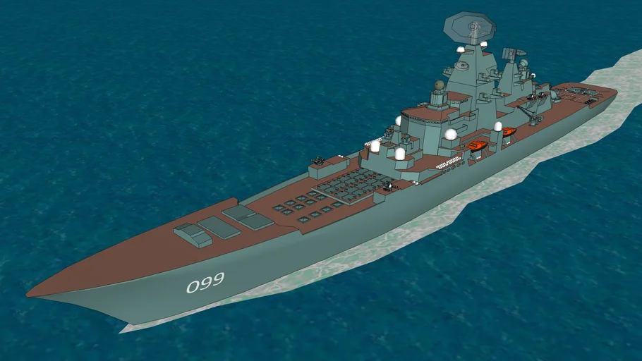 Russian Navy Battlecruiser, Petr Velikiy | 3D Warehouse