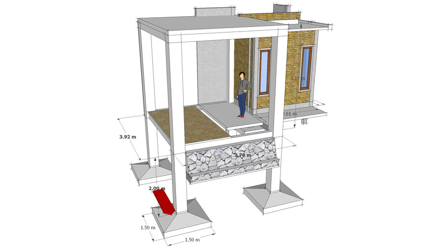 pondasi | 3D Warehouse