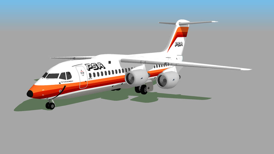 PSA Pacific Southwest Airlines (N348PS) - British Aerospace BAe 146-200 ...