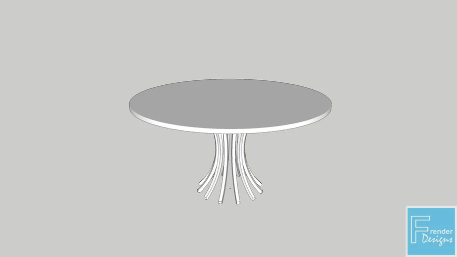 ROUND DINING TABLE-03 | 3D Warehouse