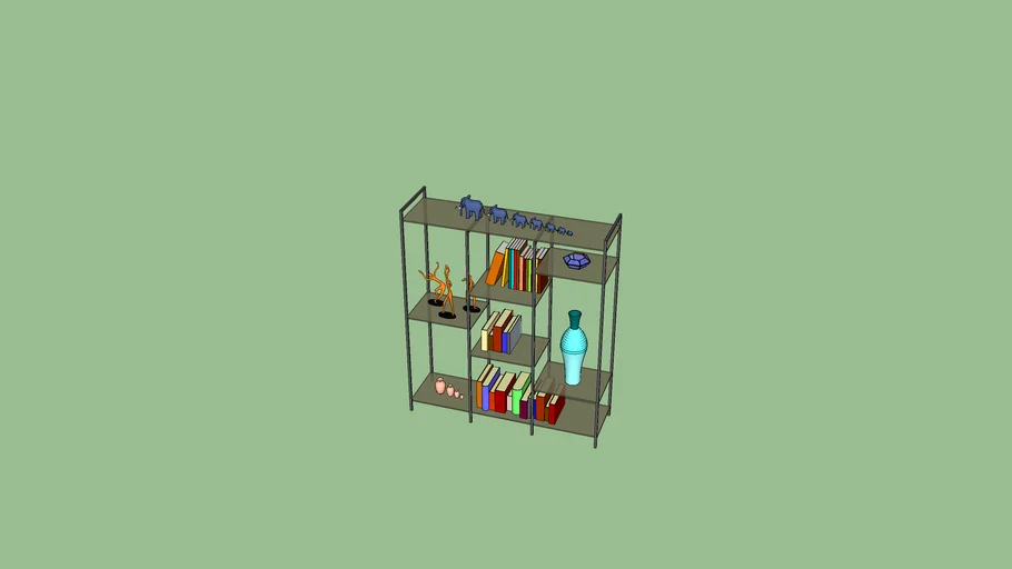 Modern bookshelf | 3D Warehouse