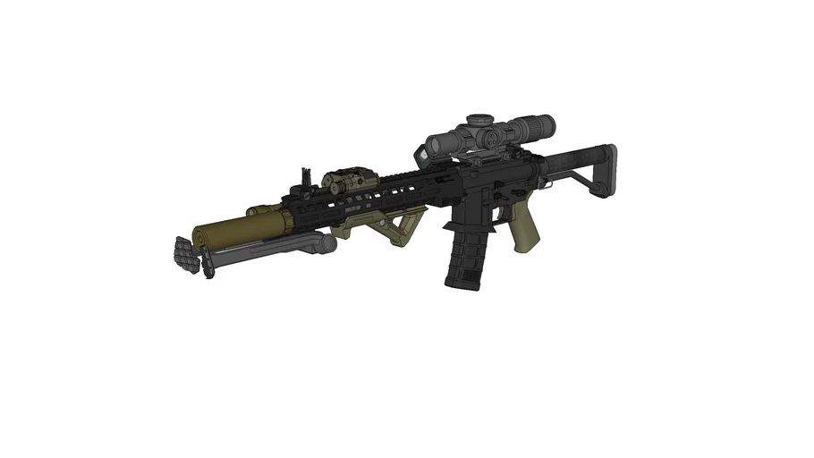 AR15 3gun match rifle like --WIP-- | 3D Warehouse