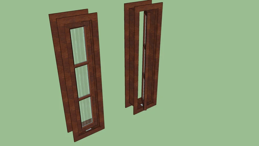 janela pivotante vertical | 3D Warehouse