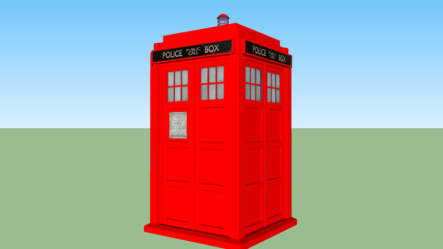 red tardis | 3D Warehouse