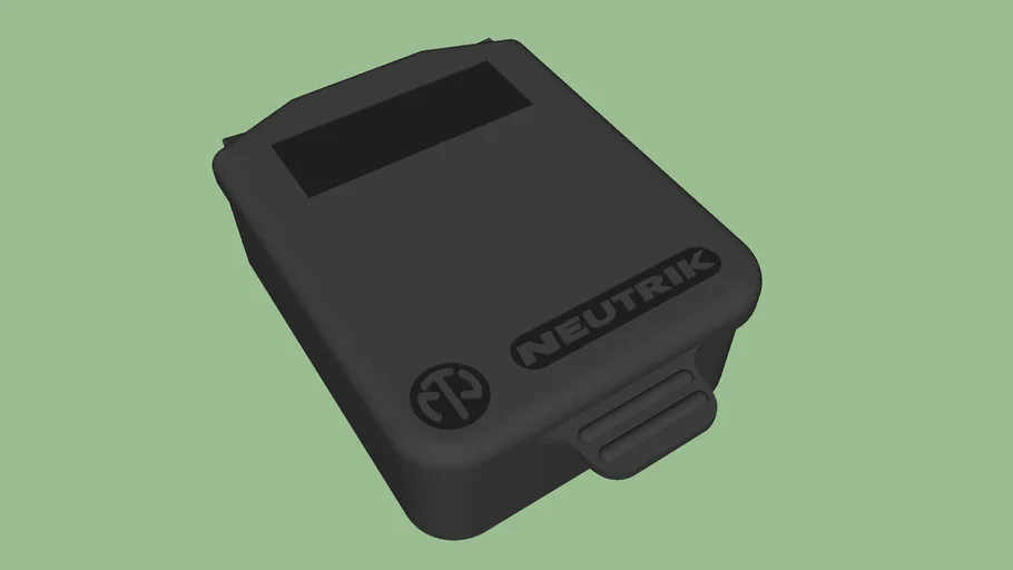 Neutrik D Panel Hinged cover | 3D Warehouse