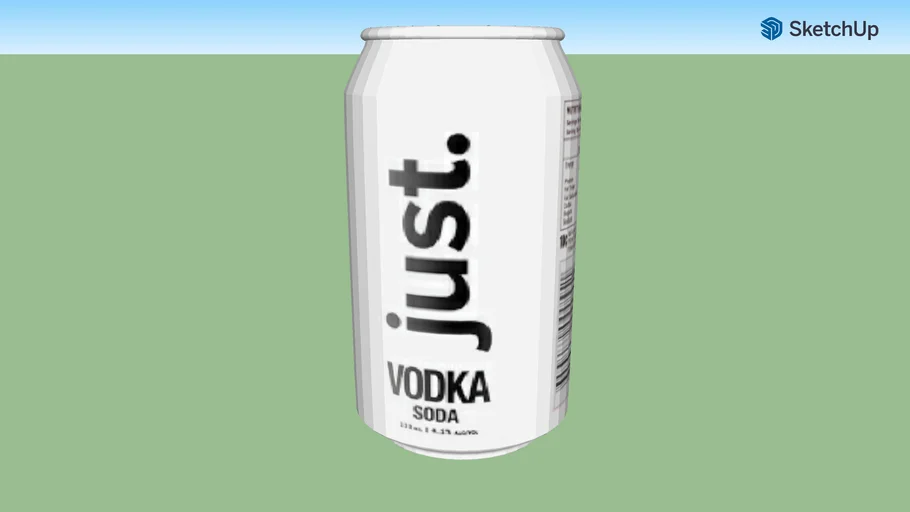 Just. Vodka Soda can | 3D Warehouse