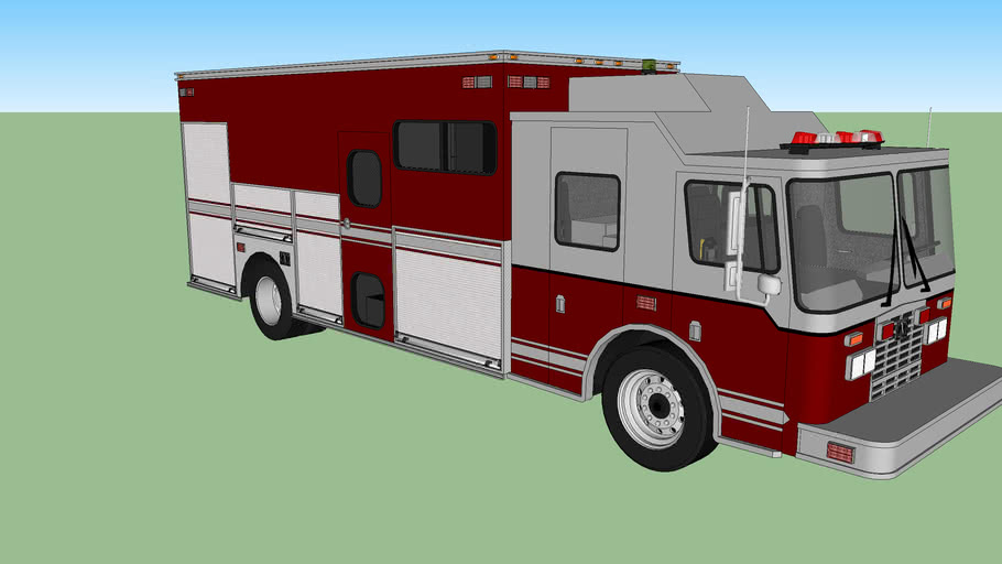 HME 1871 - Walk-In Heavy Rescue | 3D Warehouse