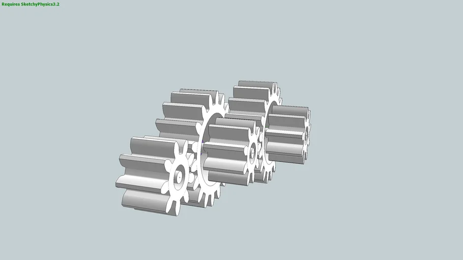 Motorized Involute Spur Gears In Action Using SketchyPhysics 3.2 | 3D ...