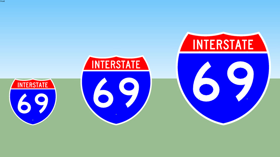 Interstate 69 Sign | 3D Warehouse