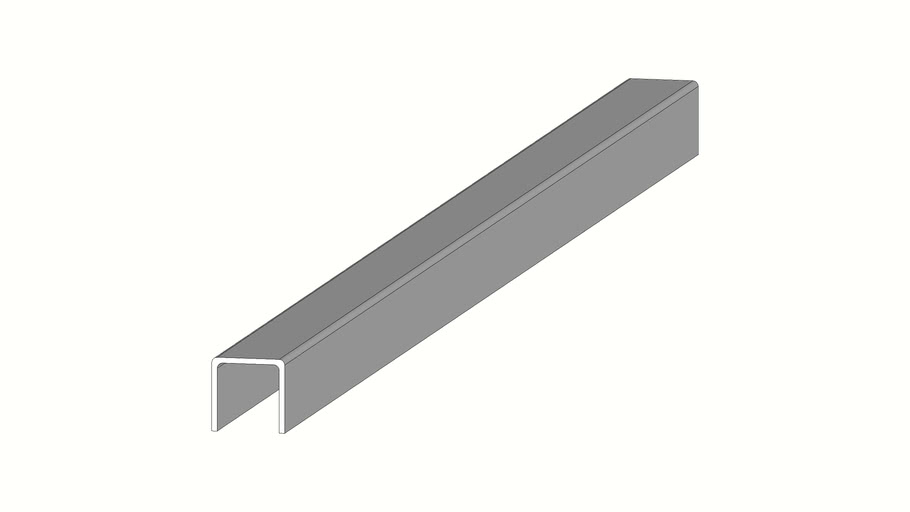 40mm x 40mm x 3mm folded channel | 3D Warehouse