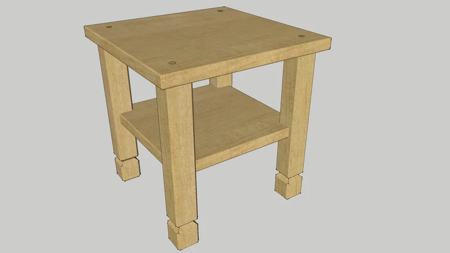 Side table - Wooden | 3D Warehouse