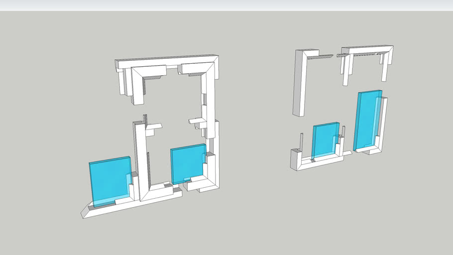 Adjustable PVC / UPVC / Aluminum Frames for doors/windows | 3D Warehouse