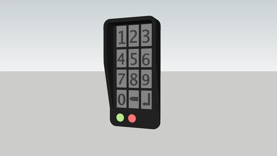 locker digital key_비밀번호키 | 3D Warehouse