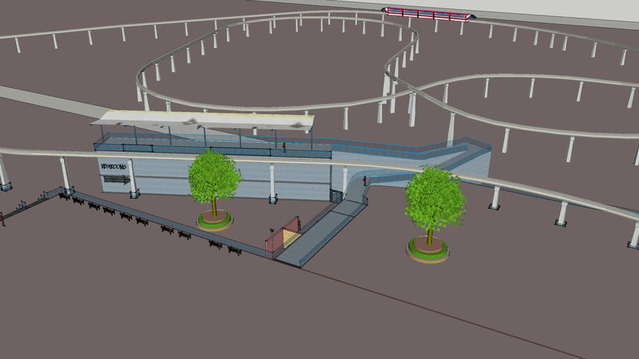 Disneyland Monorail | 3D Warehouse