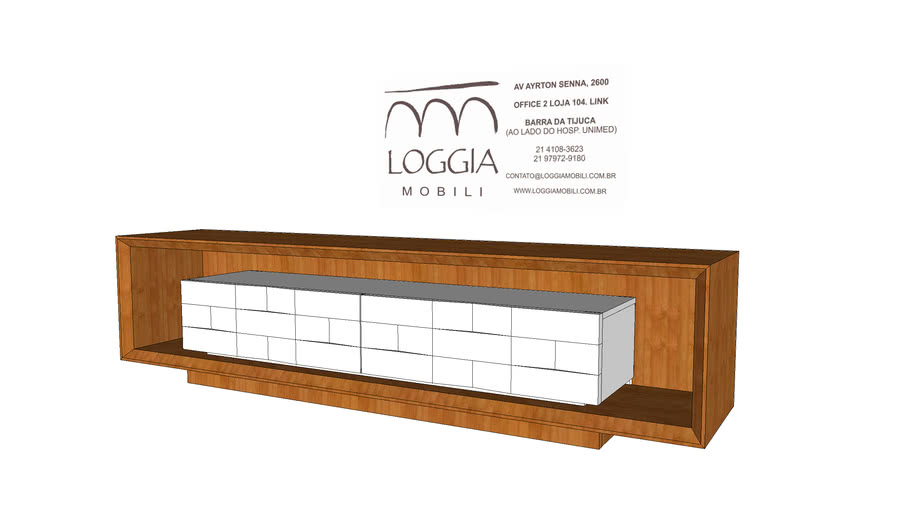 Rack Luigi 2,20 Loggia Mobili | 3D Warehouse