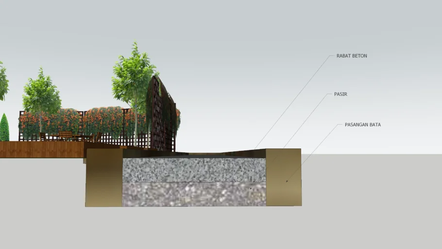 Rabat Beton Jalan (Road Concrete Rebates) | 3D Warehouse