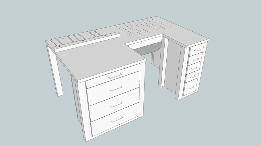 3-in One Workshop Table | 3D Warehouse