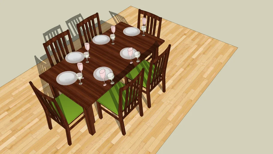 DINING TABLE 3 | 3D Warehouse