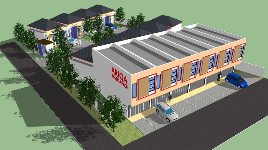 Site Plan Ruko | 3D Warehouse