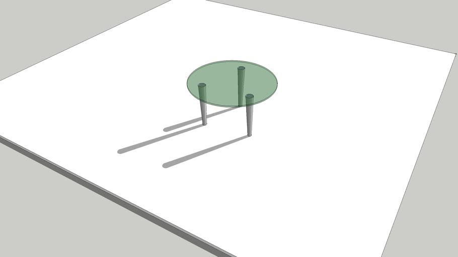 glass table | 3D Warehouse