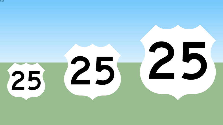 U.S. 25 Sign | 3D Warehouse