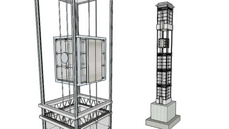 Glass Elevator 2.0 by DL01 | 3D Warehouse