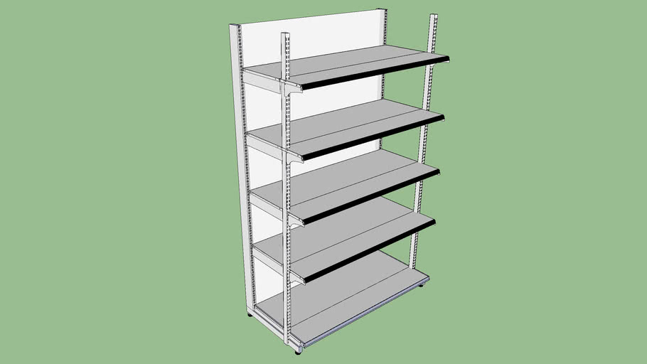 gondola lateral rack alt 2,13 base+4pt 60 compn 1,30 | 3D Warehouse