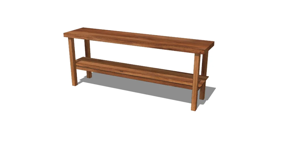 Acacia wood bench | 3D Warehouse