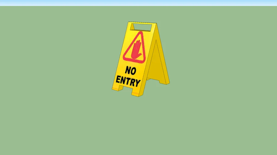 no entry sign | 3D Warehouse