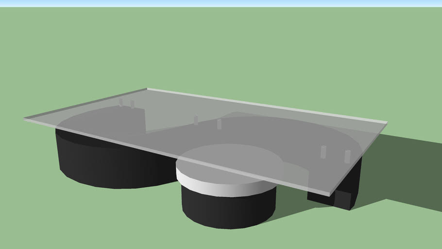 Table basse en forme de S | 3D Warehouse