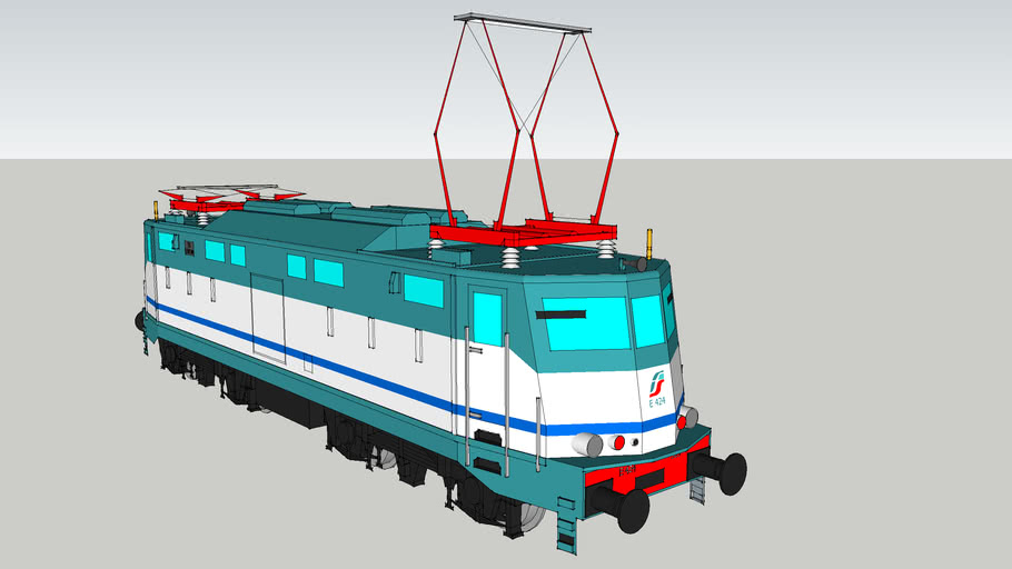 Locomotiva elettrica E424 F.S | 3D Warehouse