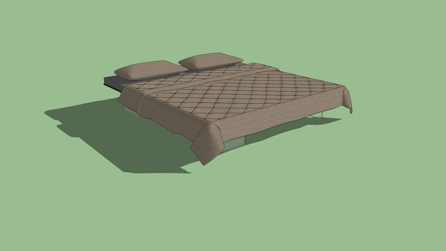 FLOATING BED II ON GLASS | 3D Warehouse