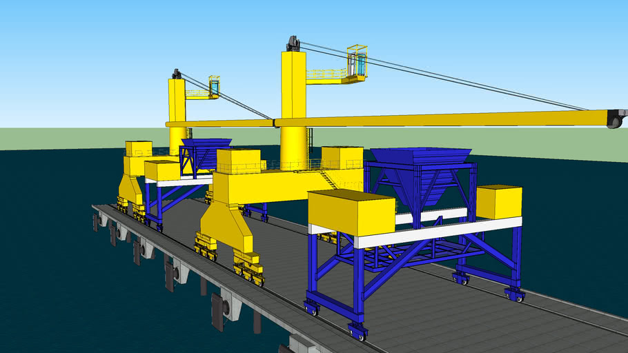 Shipunloader Jetty Dermaga | 3D Warehouse