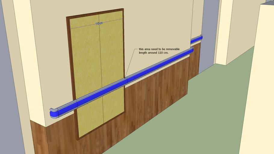 Hospital Handrail | 3D Warehouse