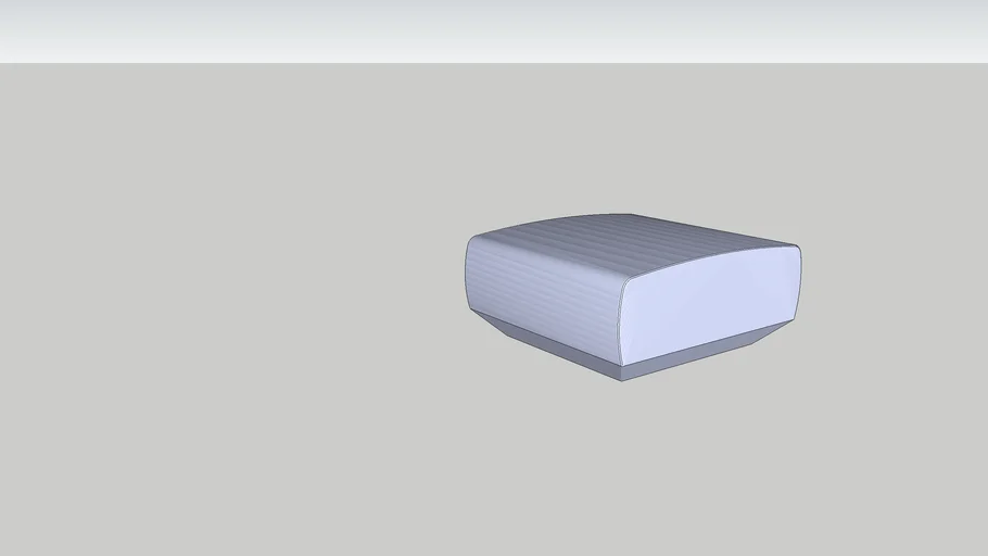 QLIV - Flared Sofa Pouf 99x90 | 3D Warehouse