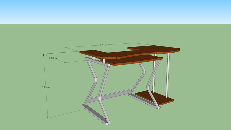 Computer table #4 | 3D Warehouse