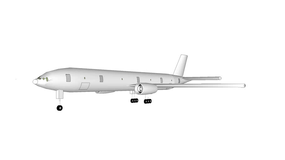 Boeing 777-300ER Blank Freighter | 3D Warehouse