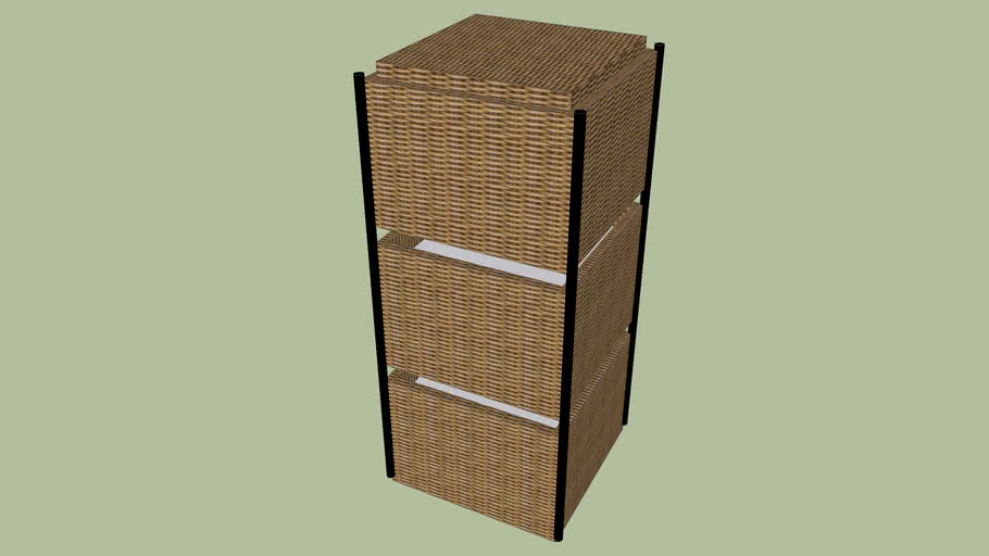 Wicker Storage boxes | 3D Warehouse